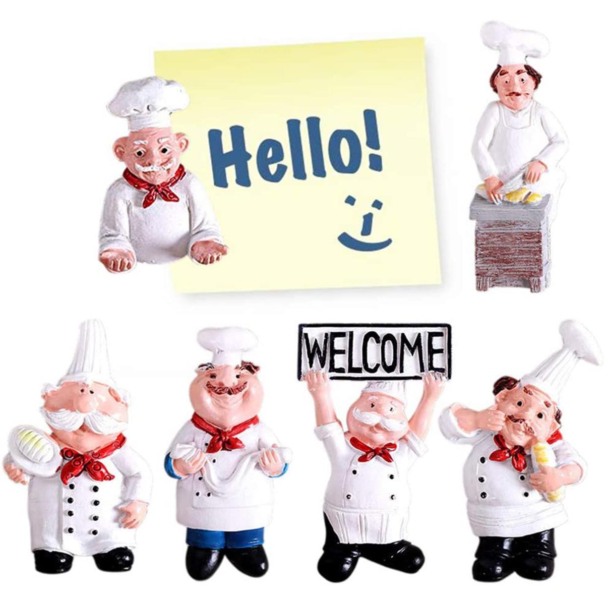 PWD0442 Kitchen Home Chef Magnetic 3D Cook Note Holder Message Sticker ...