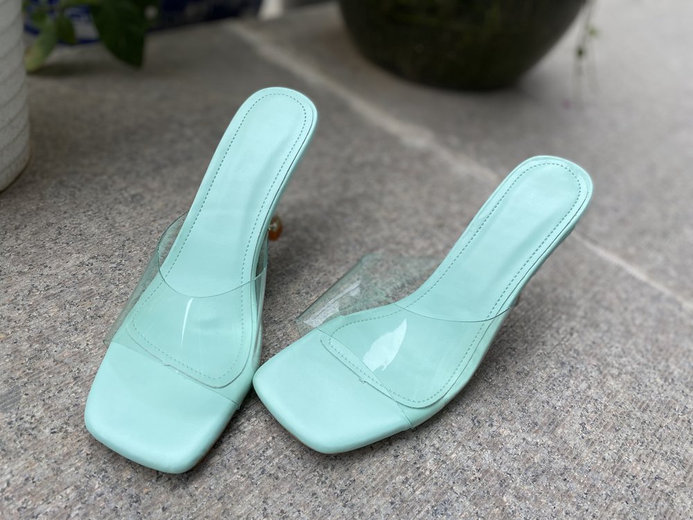 Shark's tooth Women's High Heels Crystal Leather Colorful Fashion Women ...