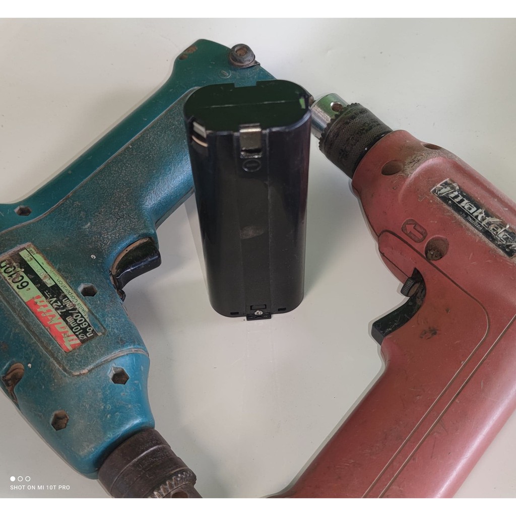 (พร้อมส่ง) แบตเตอรี่ สว่าน แบตสว่านใร้สาย Maktec MT067 Makita 6010D 7.2V 3000mAh Ni-cd สีดำ ...