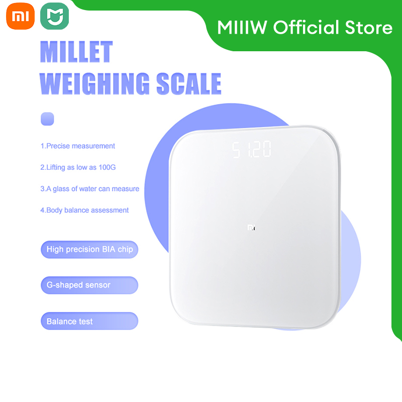 Xiaomiส่งจากกรุงเทพเครื่องชั่งน้ำหนัก หน้าจอ LED ที่ซ่อนอยู่ MI Weight ...