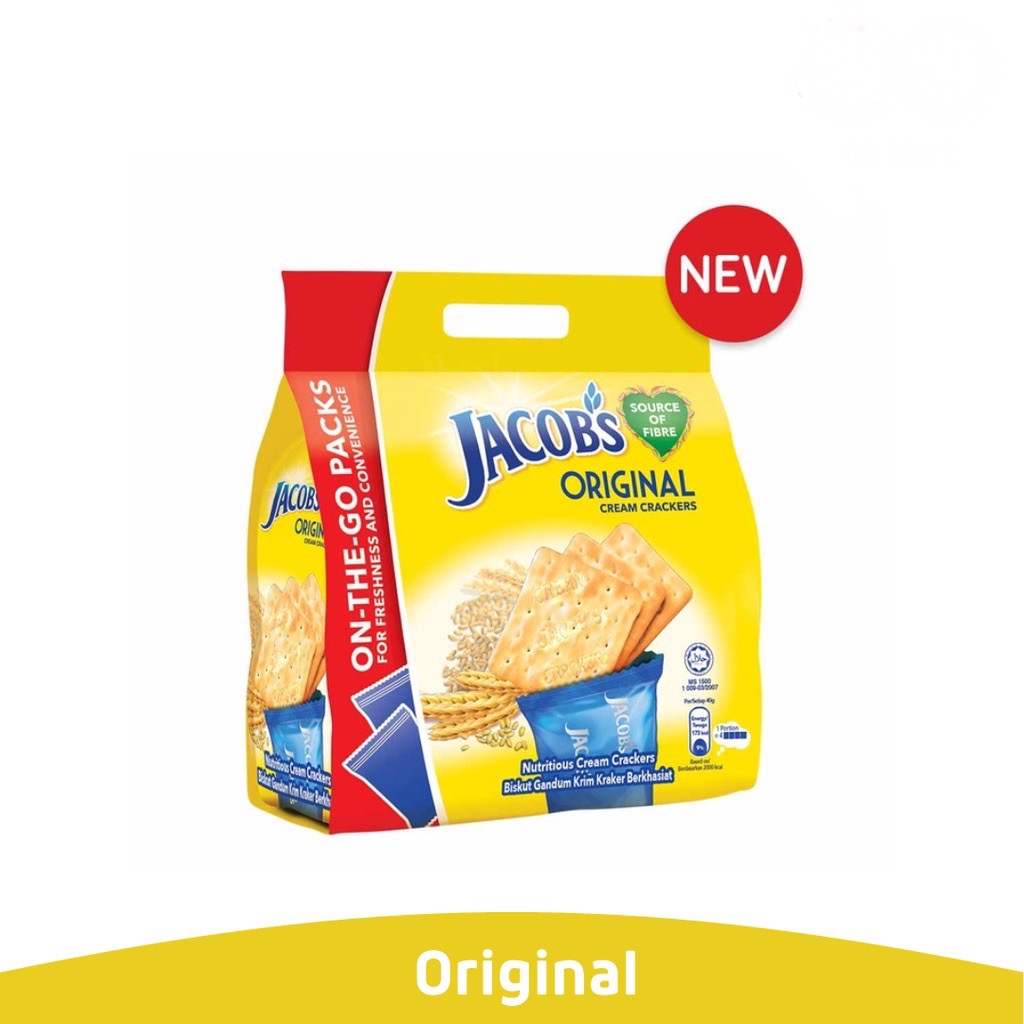 Jacob's ORIGINAL Cream Crackers On-The-Go Pack ขนมปังกรอบ จาคอบส์ ออริ ...