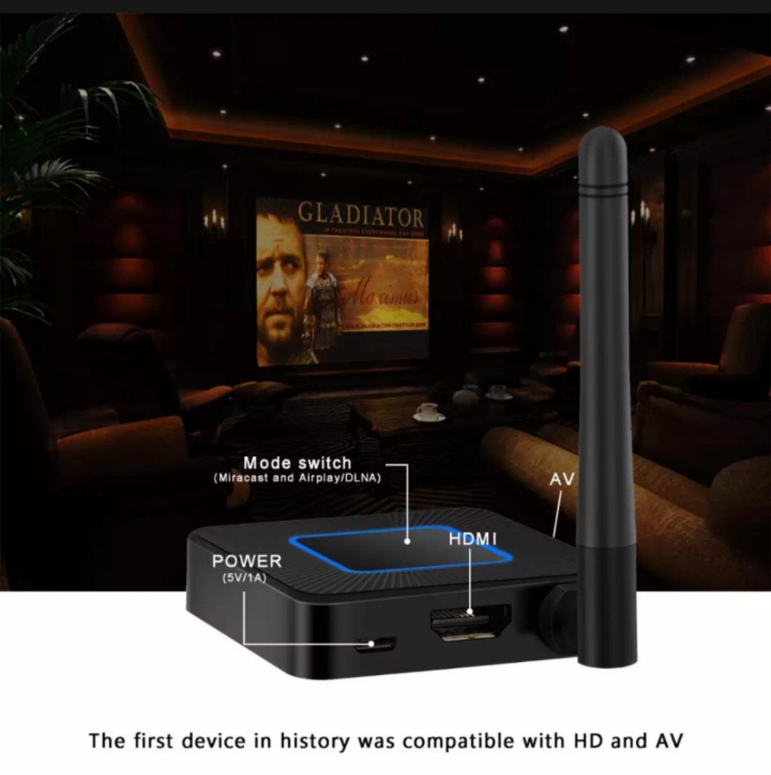 Renkchip Q4 AV HDMI WIFI Display Dongle HDTV รองรับ IOS/Android มี AV ...