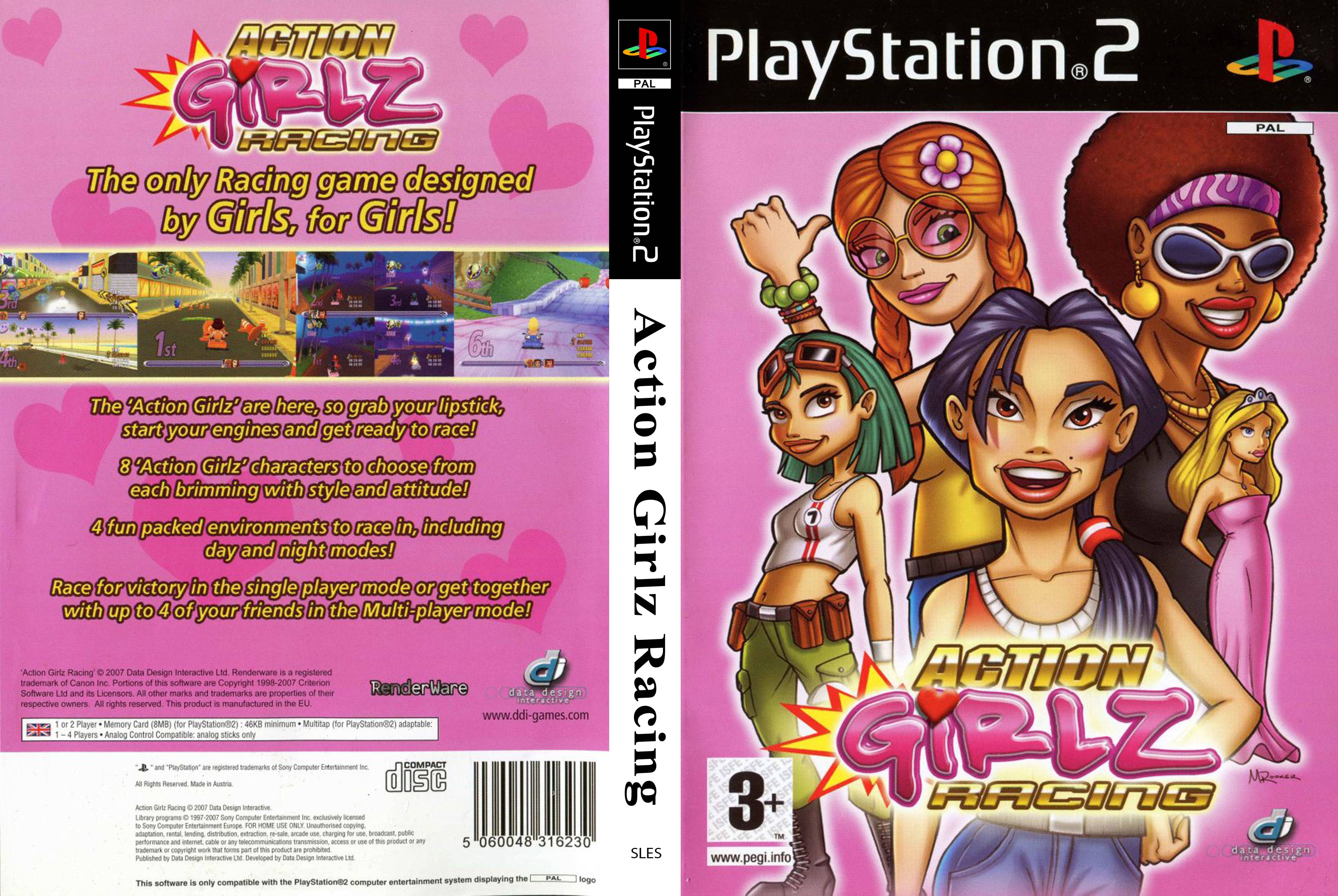 แผ่นเกมส์ PS2 Action Girlz Racing แผ่นไรท์ สกรีนแผ่น คุณภาพ ส่งไว CD ...