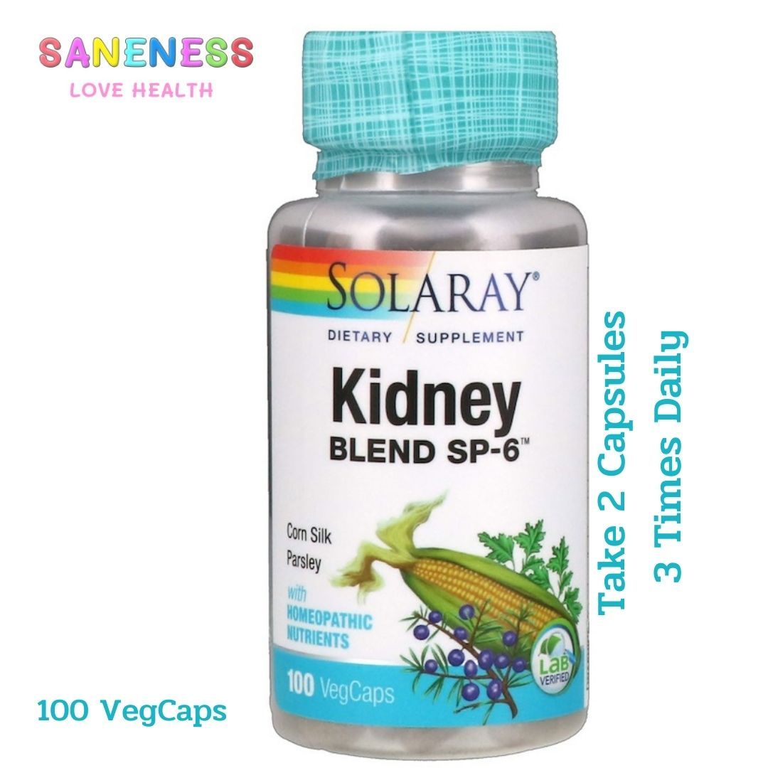 [พร้อมส่ง] Solaray, Kidney Blend SP-6, 100 VegCaps บำรุงไต ...