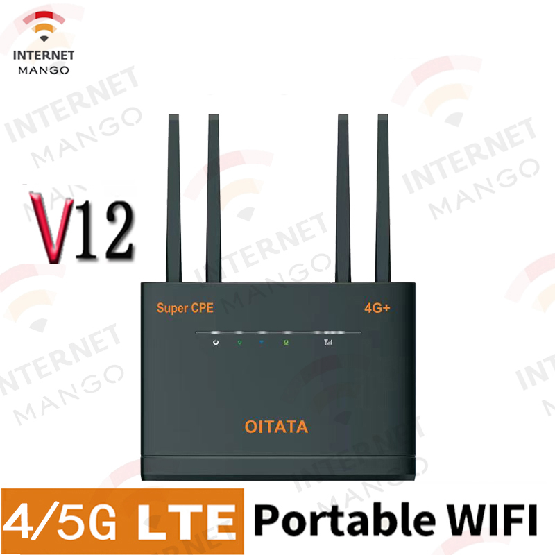 4G/5G V12 unlimited wifi router supports full band lock frequency band ...