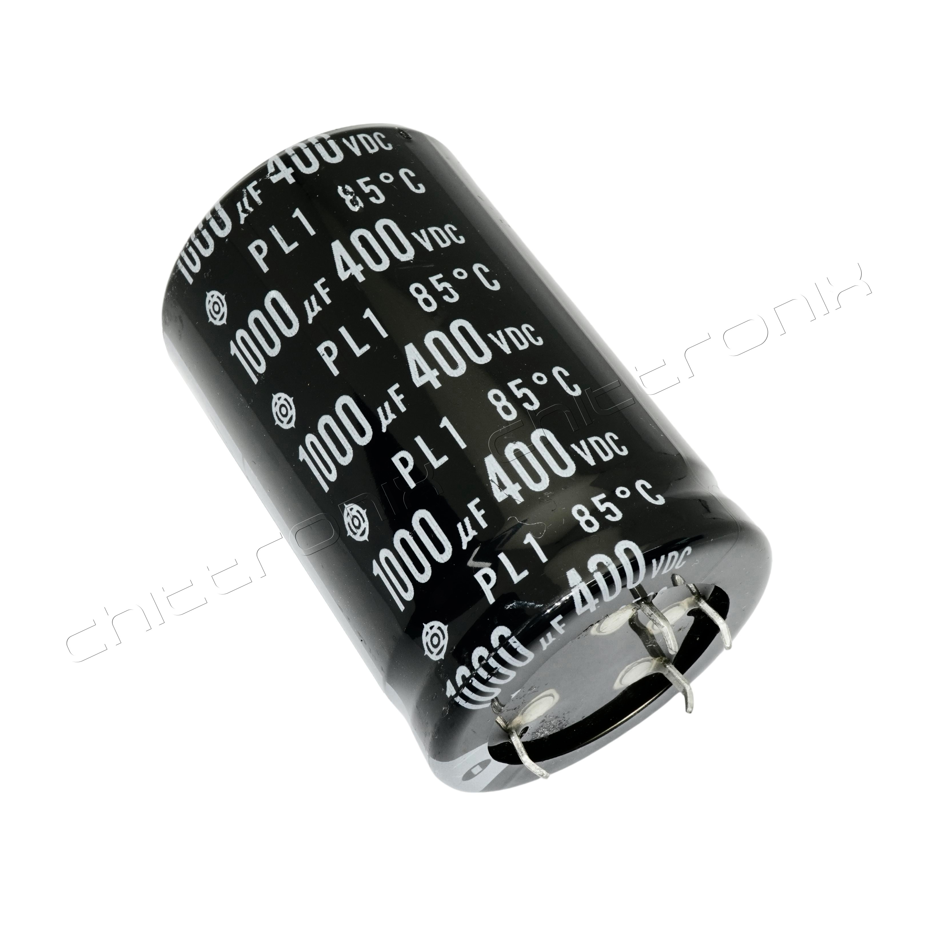 C 1000uF 400V 85°C Capacitor คาปาซิเตอร์ ยี่ห้อ Hitachi Chittronix ...