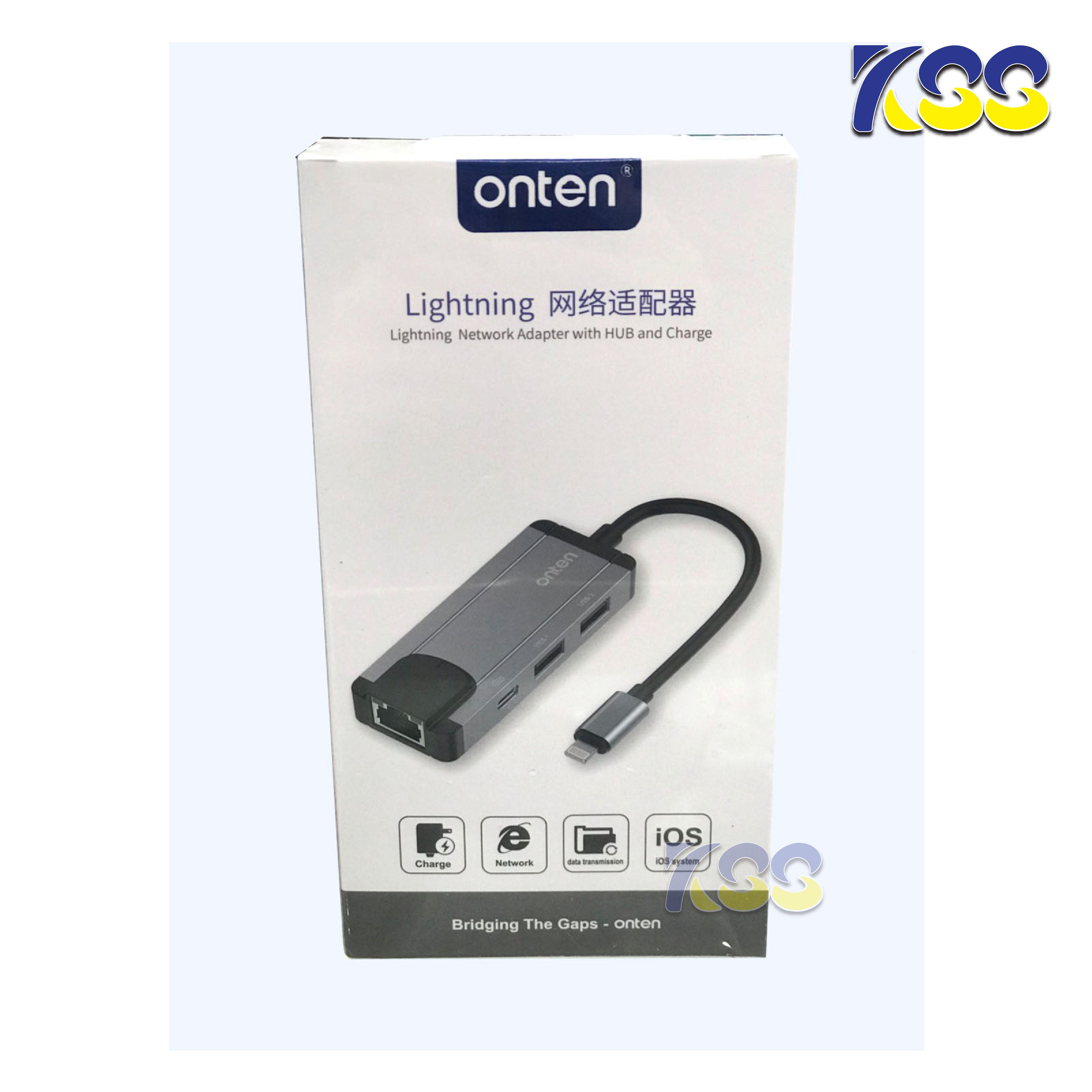 ONTEN Lightning Network Adapter with Hub and Charge รุ่น otn-75002 ...