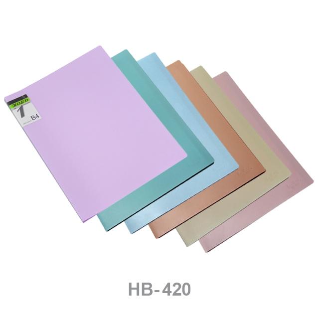 แฟ้มโชว์เอกสาร ขนาด B4 สีพาสเทล ใส่โฉนดได้ (20 ช่อง) - toyee - ThaiPick