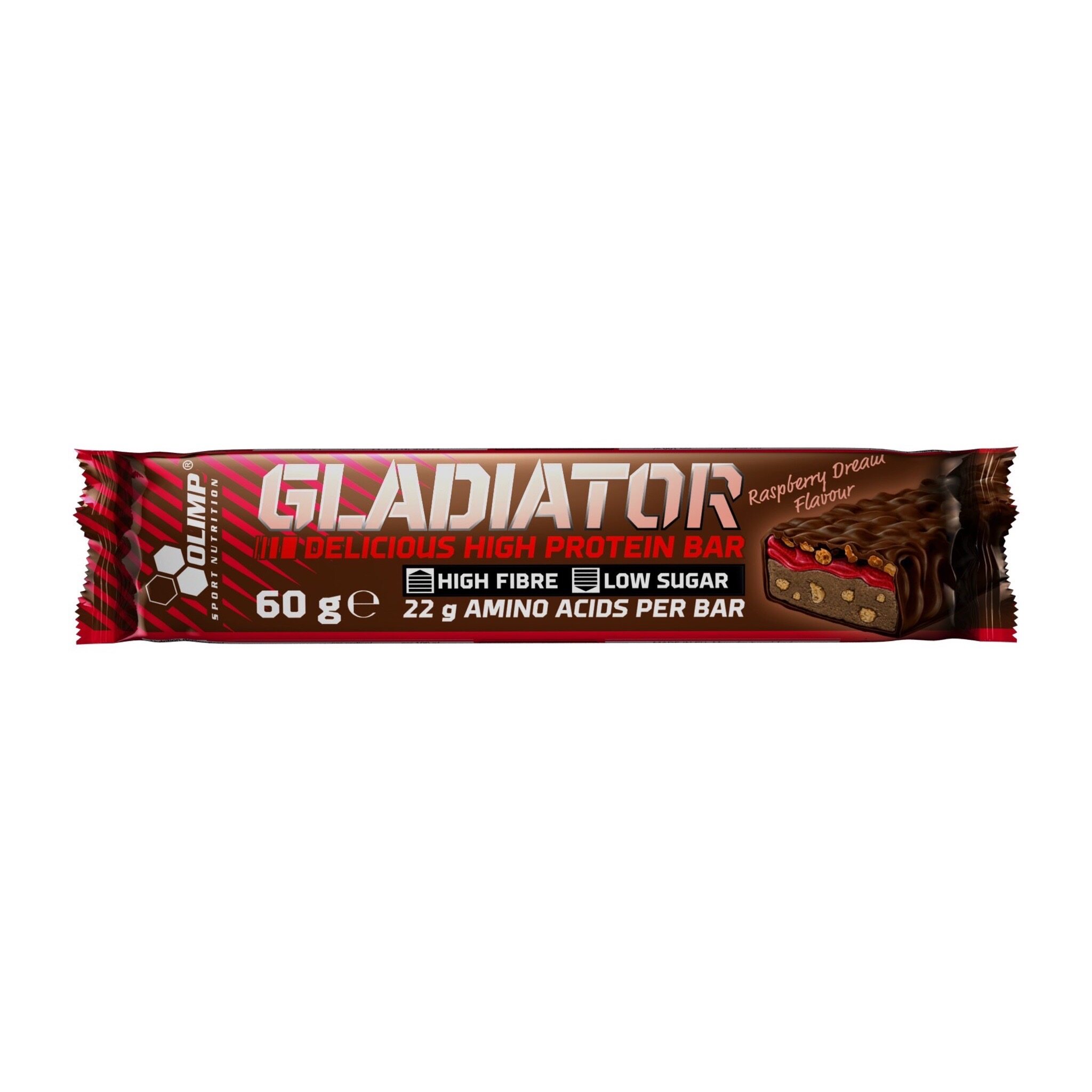 Olimp Gladiator Protein Bar 60g - โปรตีนแท่ง โปรตีนบาร์ โปรตีนสแน็ค ขนม ...
