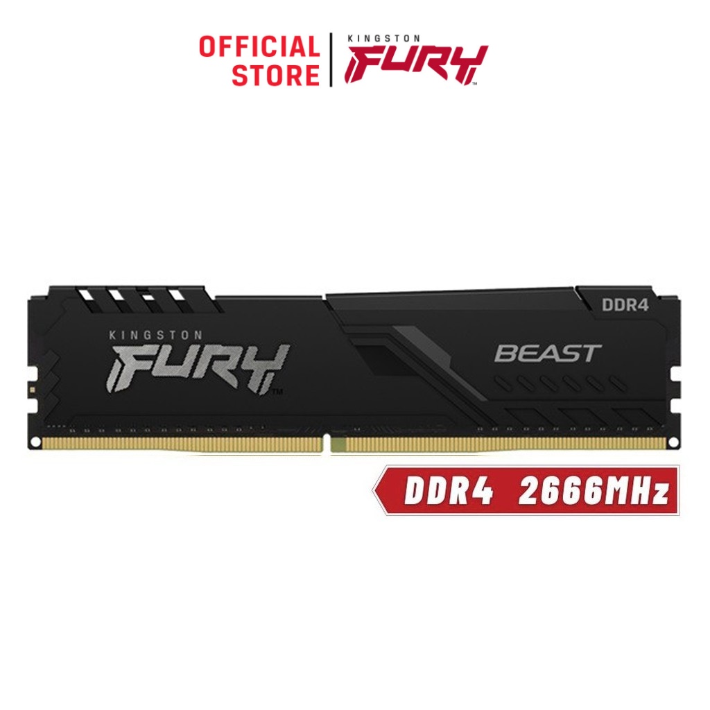 Kingston FURY (แรม) Beast DDR4 8GB 512M x 64-Bit Ram DDR4-2666 CL16 288 ...