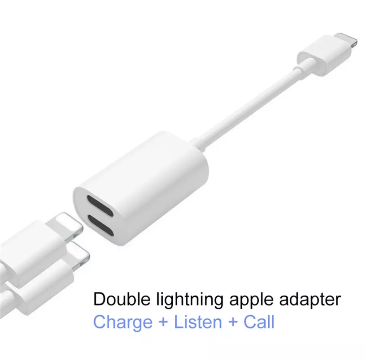 สายแปลง JH-006 2in1 Lighting อะแดปเตอร์เสียงแสง Converter สำหรับ iPhone ...