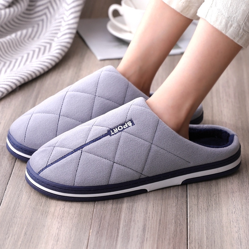 Size 47 48 49 50 Men Autumn Winter Warm Big Size Cotton Slippers Large ...