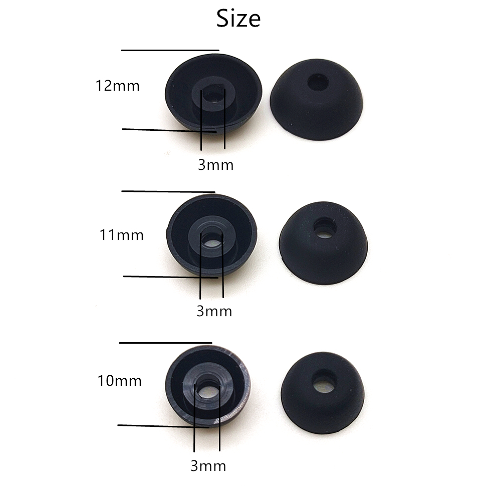 12 PCS Replacement Ear Tips Bluetooth Earbuds Ear Cap Gels Earbuds ...