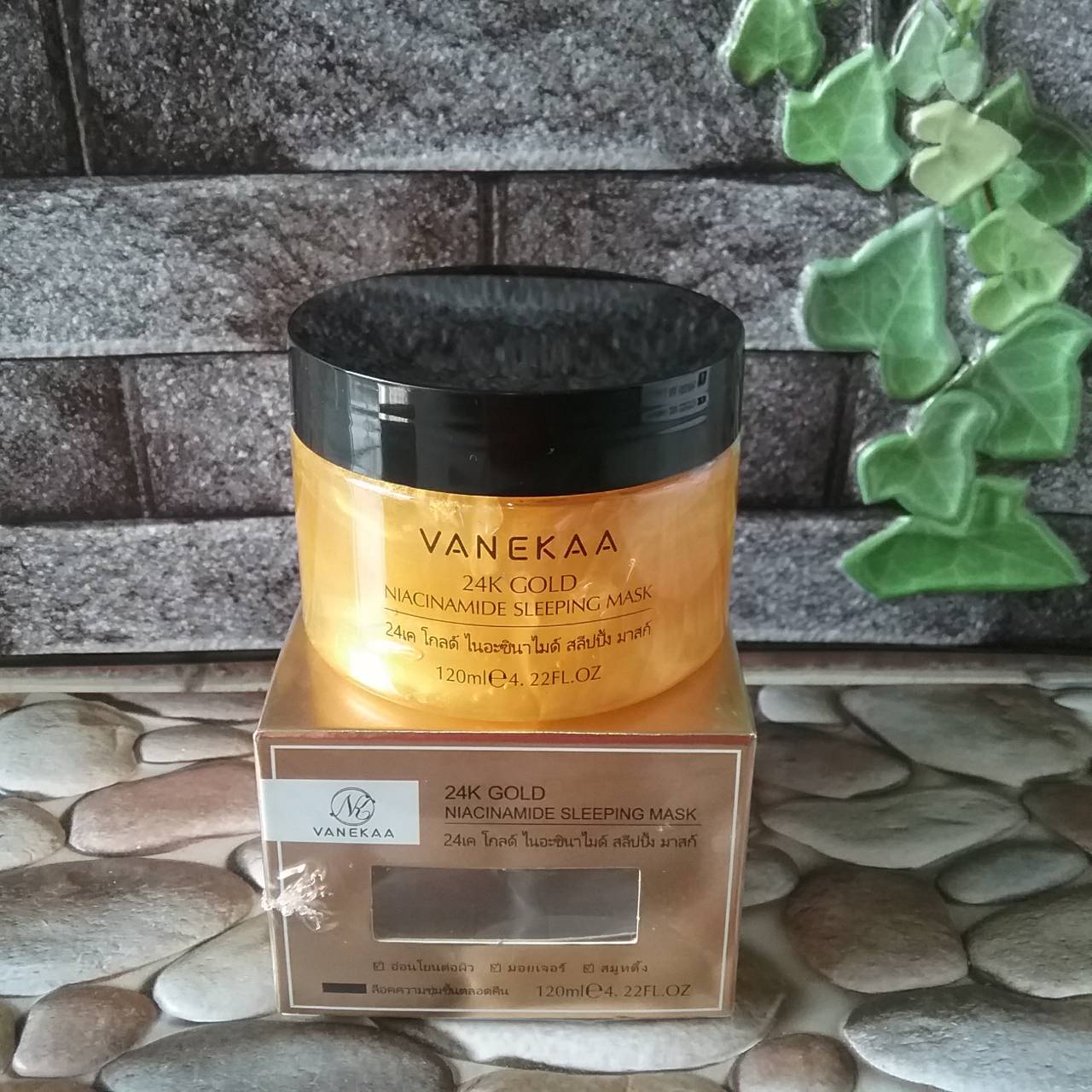 Vanekaa มาร์คหน้าทองคำ 24K Gold Niacinamide Sleeping Mask 120g. - Air ...