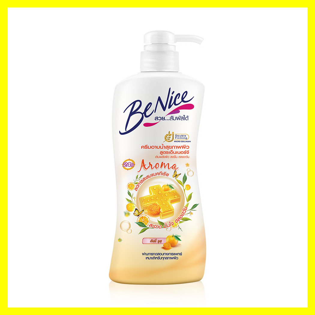 BeNice Antibac Shower Cream Energy Aroma Honey Yuzu 450ml - MixASale