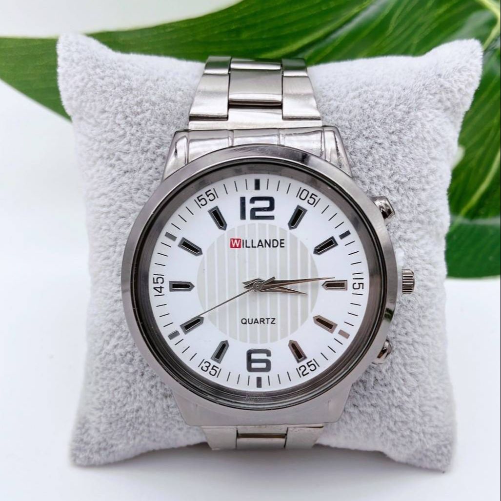 สินค้าพร้อมส่ง นาฬิกาข้อมือสีเงิน WILLANDE นาฬิกาข้อมือชาย-หญิง หน้าปัด ...
