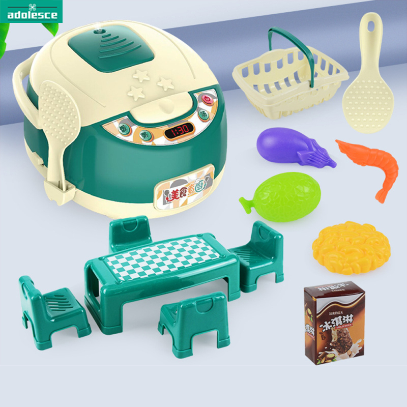 AD【ready stock】1 Set Of Children's Kitchen Rice Cooker Toy Play Kitchen ...