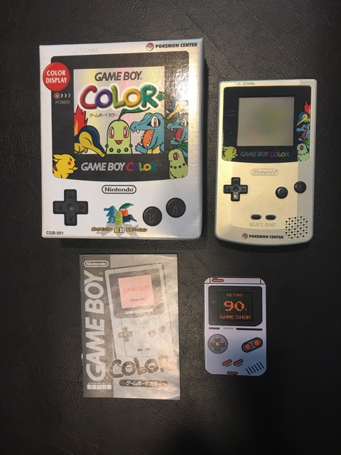 NINTENDO GAMEBOY COLOR BOX /GOLD POKEMON LIMITED EDITION - Retro Game ...