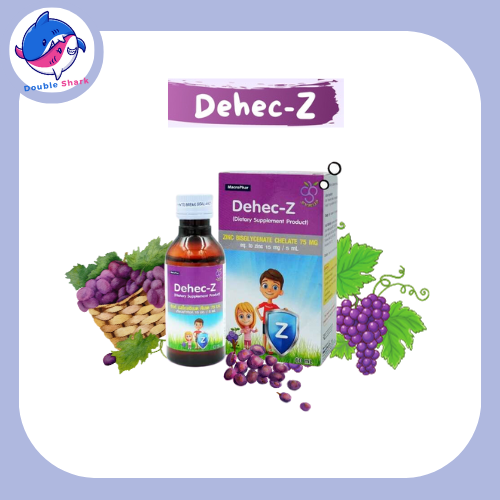 Dehec-Z Zinc Syrup 15 mg ดีเฮกซี ซิ้งค์ ไซรัป 15 มก. รสองุ่น ขนาด 60 ...