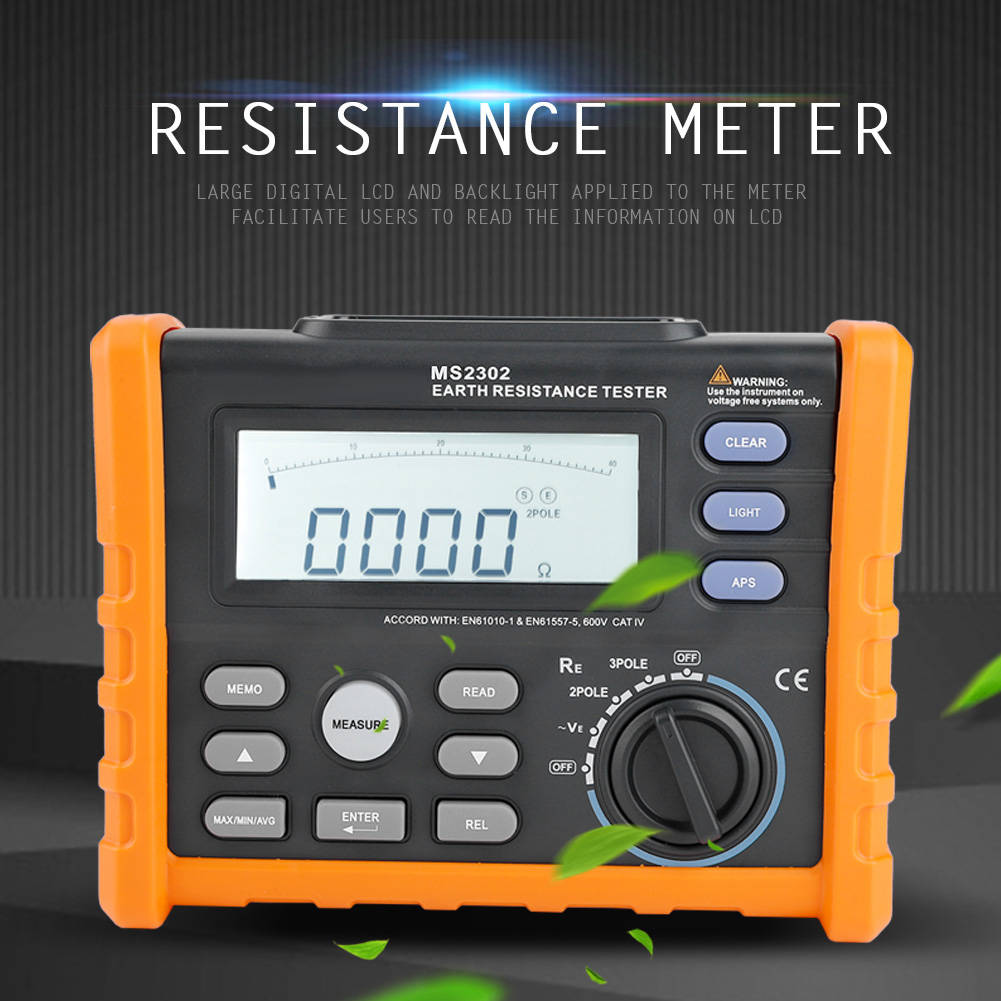 MS2302 Digital Earth Resistance Tester ms2302-digital-earth-resistance-tester