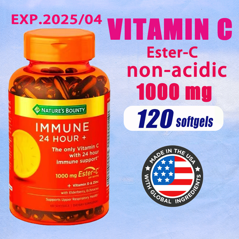 Nature's Bounty Ester-C Vitamin C 1000mg immune 24 hour 120 softgels | Lazada.co.th