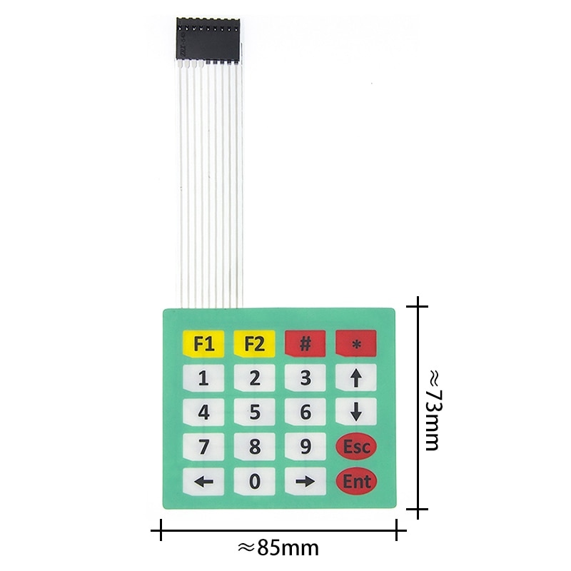 1x4 4x4 4x5 Matrix Array/Matrix Keyboard 16 Key Membrane Switch Keypad ...