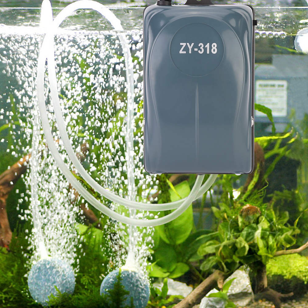 [ถูกๆ]【ออกซิเจนตู้ปลา】 Aquarium Oxygen Pump Aquarium fish tank 5W คู่ ...