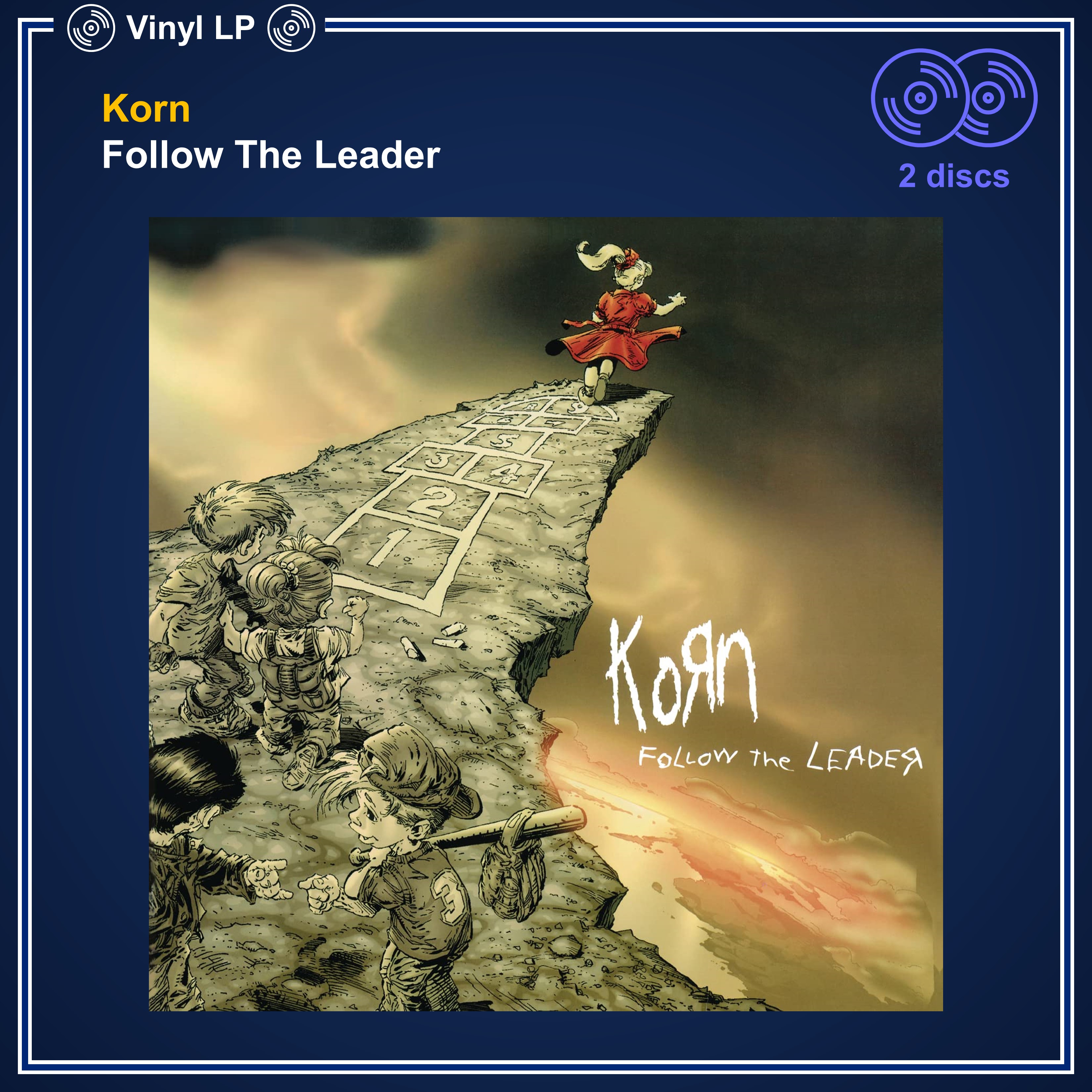 [แผ่นเสียง Vinyl LP] Korn - Follow The Leader *** แผ่นสีดำ Black Vinyl ...