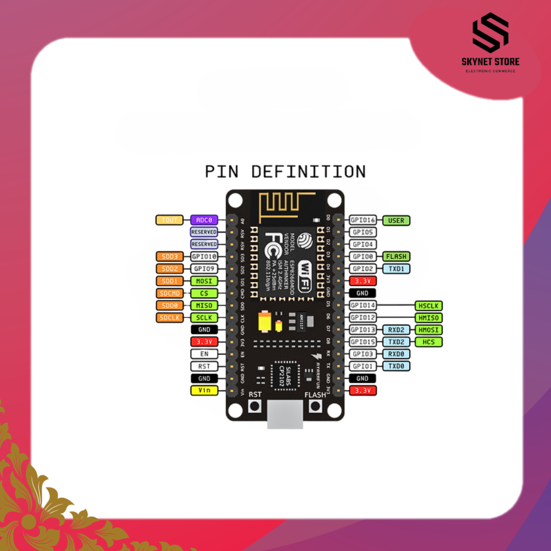 NodeMCU ESP8266 (V2) is both a Breadboard-Friendly ESP8266 Wi-Fi Board ...