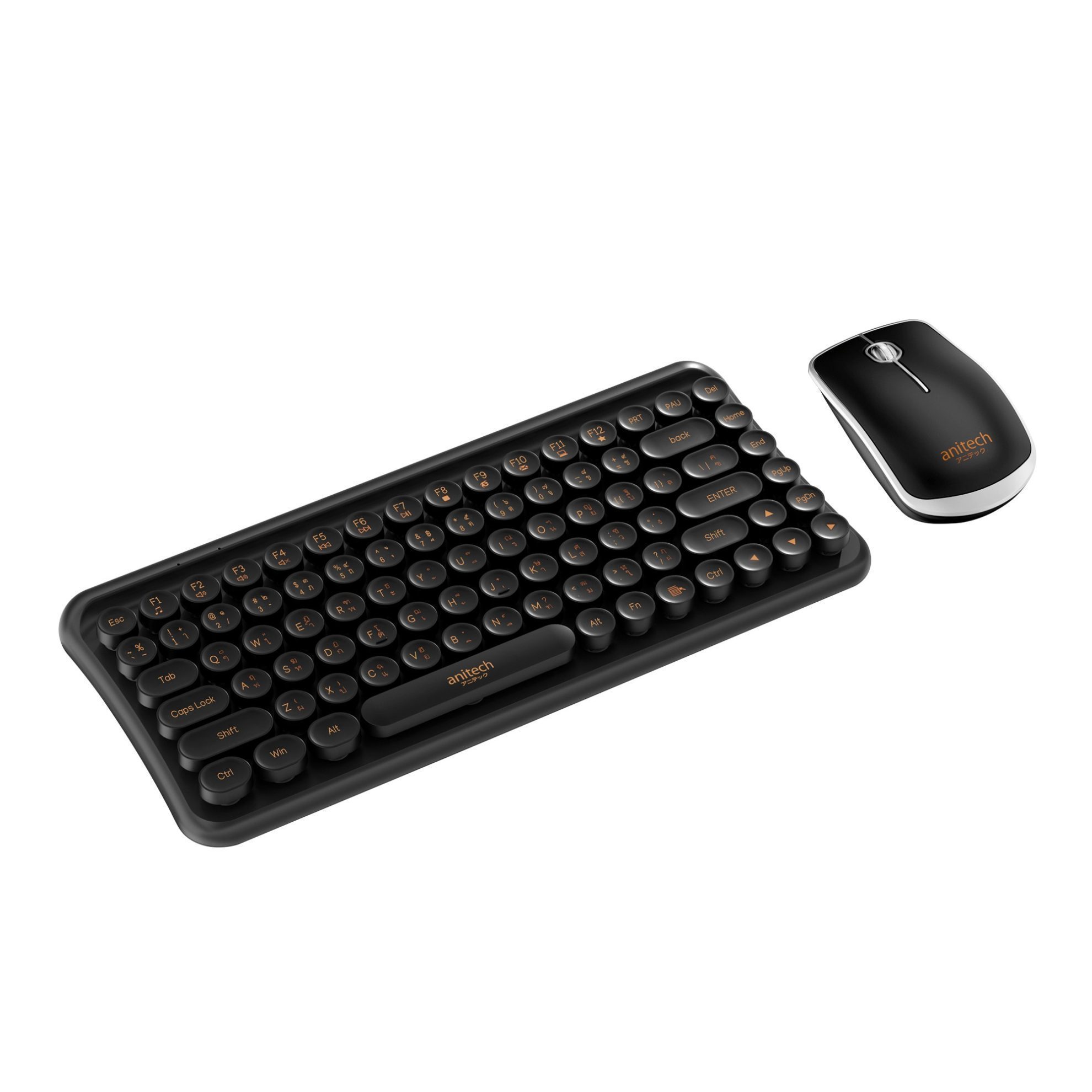 Anitech Wireless Keyboard & Mouse Combo ชุดคีย์บอร์ดและเมาส์ไร้สาย รุ่น ...