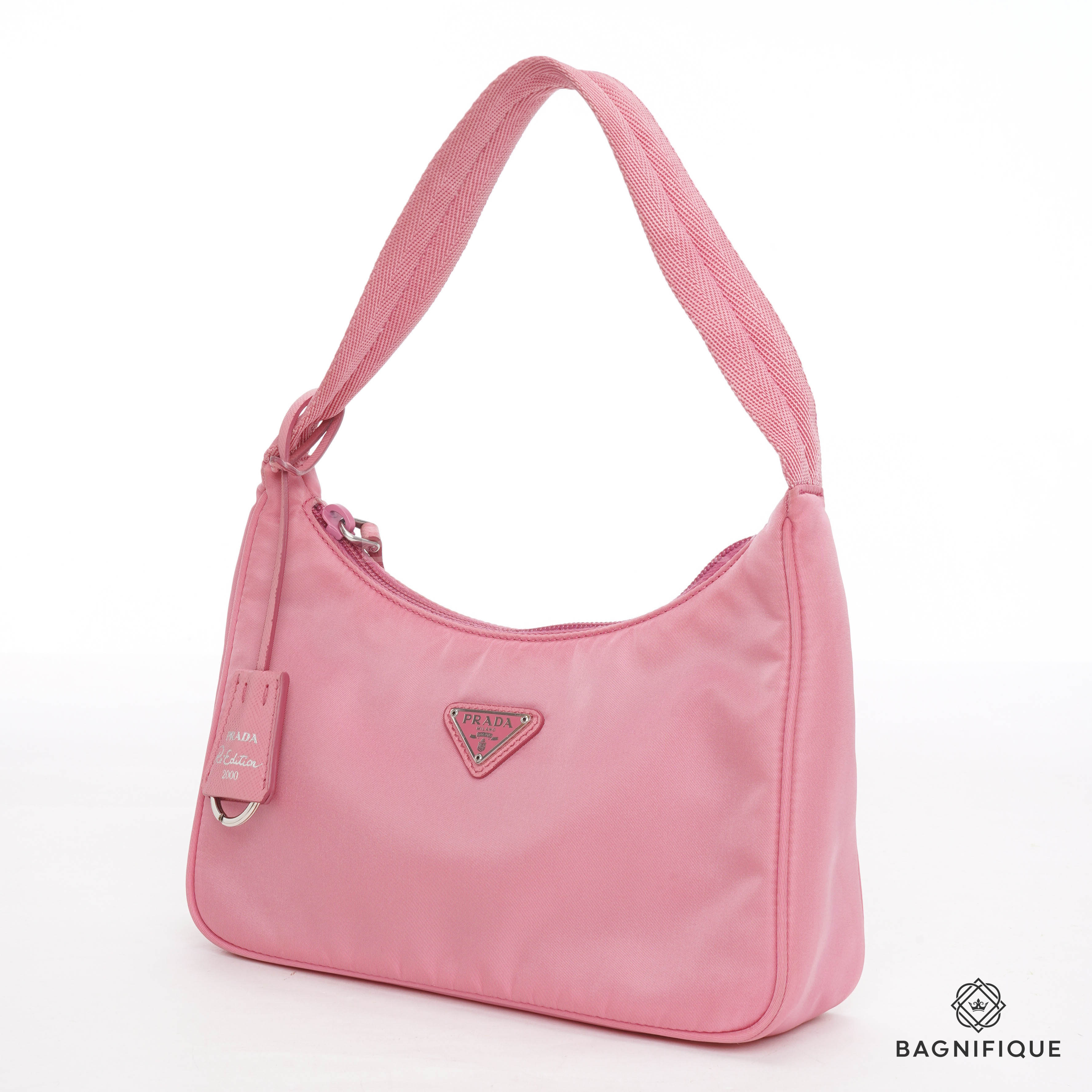 PRADA RE-EDITION 2000 MINI PINK NYLON SHW - BNF BRANDNAME - ThaiPick