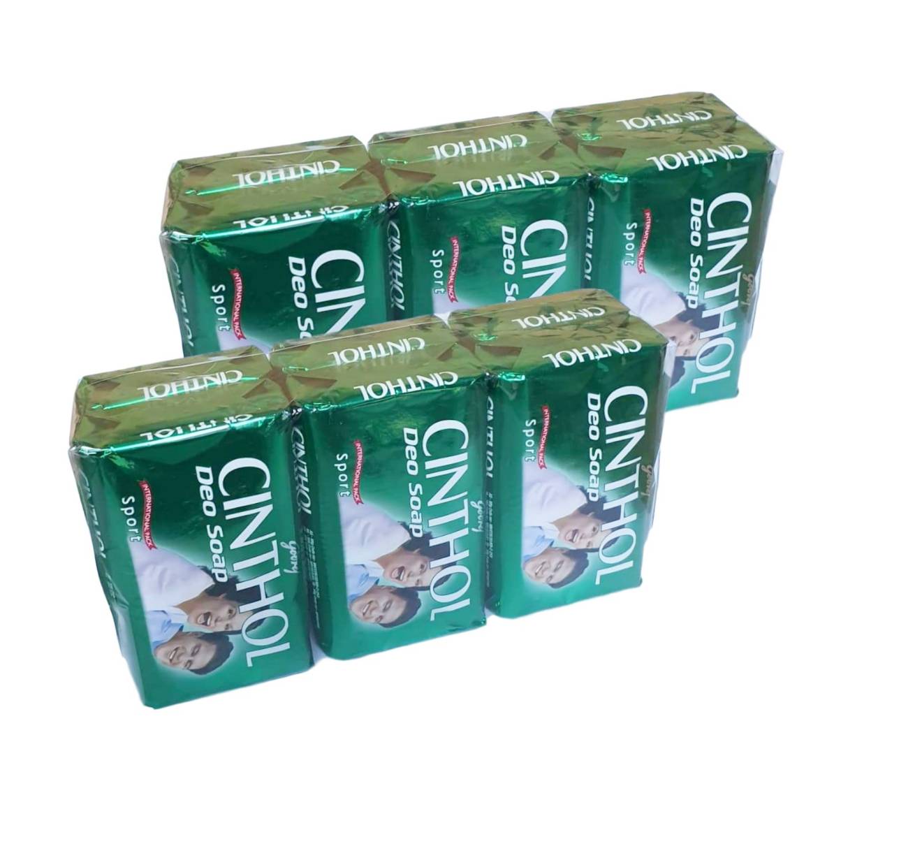 Godrej Cinthol Deo Soap สีเขียว 125 g. (12 ก้อน) - Line. - ThaiPick