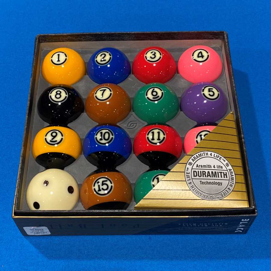 Aramith Tournament Black TV Ball Set 2 1/4 inch - Thailand Pool Tables ...