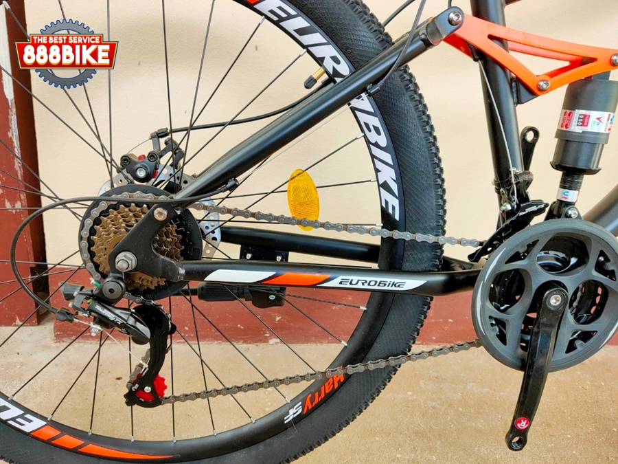 จักรยานเสือภูเขาสองโช๊ค Eurobike S7-275SP Full Suspension Mountain Bike 21 Speed Bicycle 27.5 ...