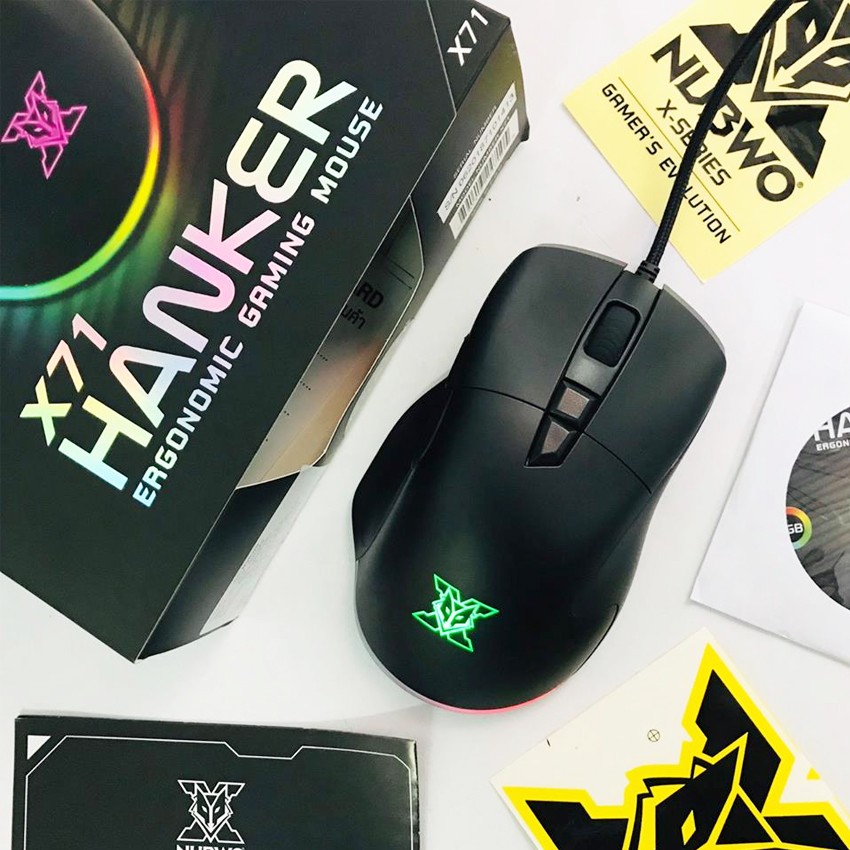 NUBWO X71 HANKER Macro Gaming Mouse (เมาส์มาโคร) | Lazada.co.th
