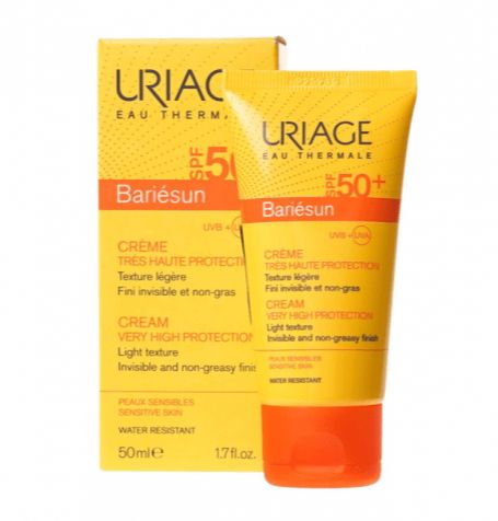 Uriage Bariesun Cream Very High Protection SPF50+ UVA/UVB 50ml. ยูรีอาช แบริซัน ครีม เวรี่ ไฮ โพ ...