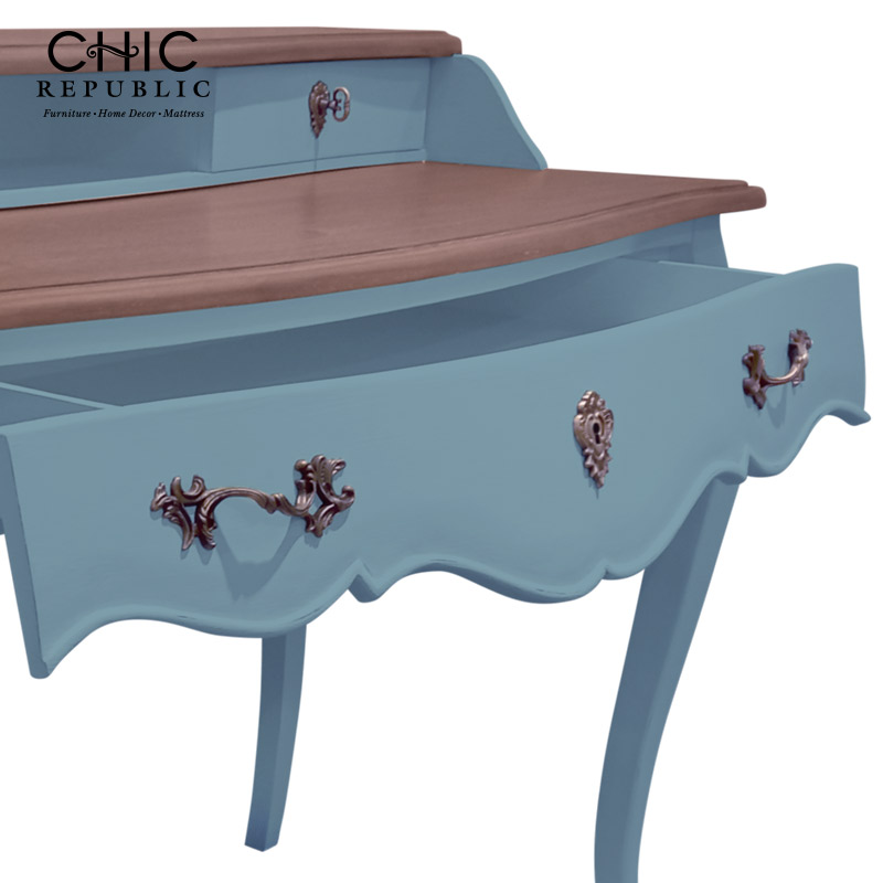 CHIC REPUBLIC ISABEL/110,โต๊ะทำงาน - สี น้ำเงิน , เทา , ขาว - Rina Hey by Chic Republic - ThaiPick