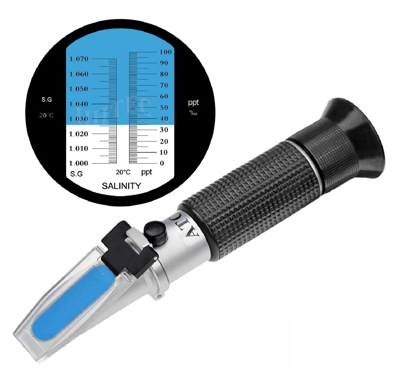 Xshopping - เครื่องวัดความเค็ม Salinity Refractometer 0-100 PPT ...