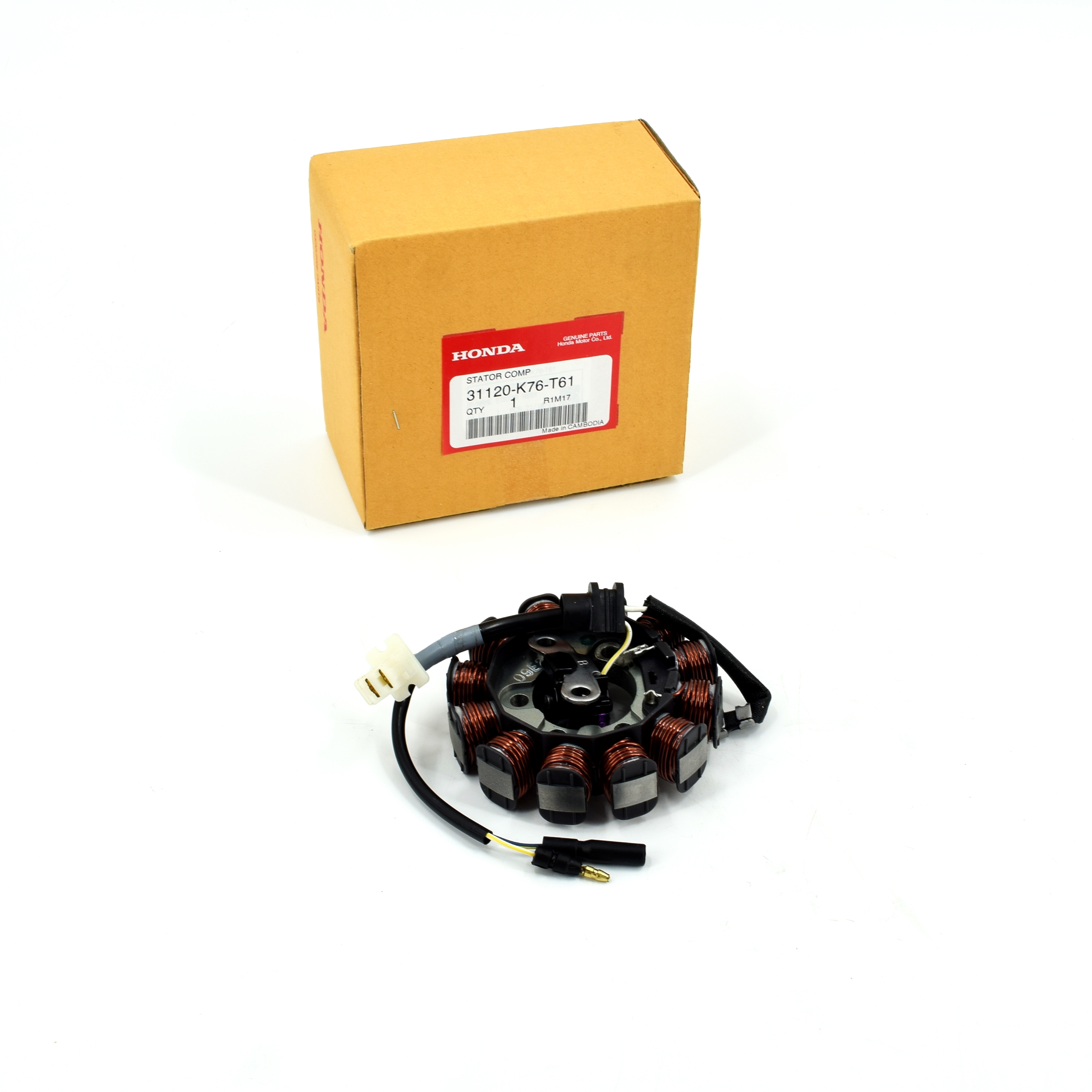 มัดไฟ ขดลวดสเตเตอร์ ดรีม Super cub ปี2018-2019 ไฟกลม (DENSO) แท้ศูนย์ ...