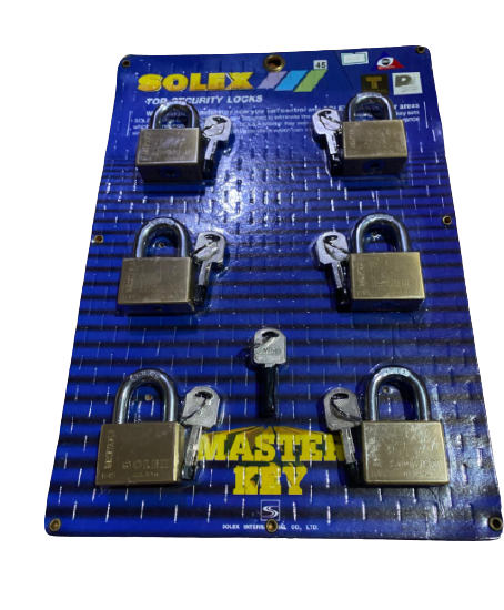 กุญแจมาสเตอร์คีย์ master key ชุด6ตัว รวมไซส์45-50mm ยาว/สั้น solex ...