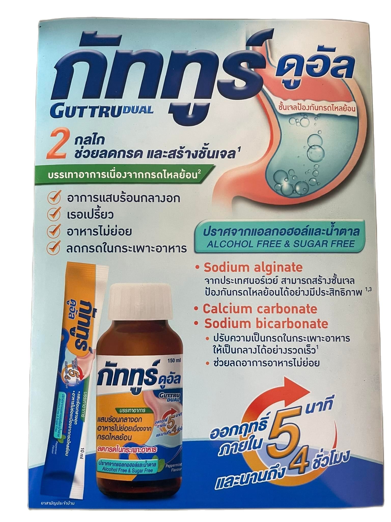 กัททูร์ ดูอัล (Guttru Dual) กัททู กัดทู บรรเทาอาการแสบร้อนกลางอก อาหาร ...