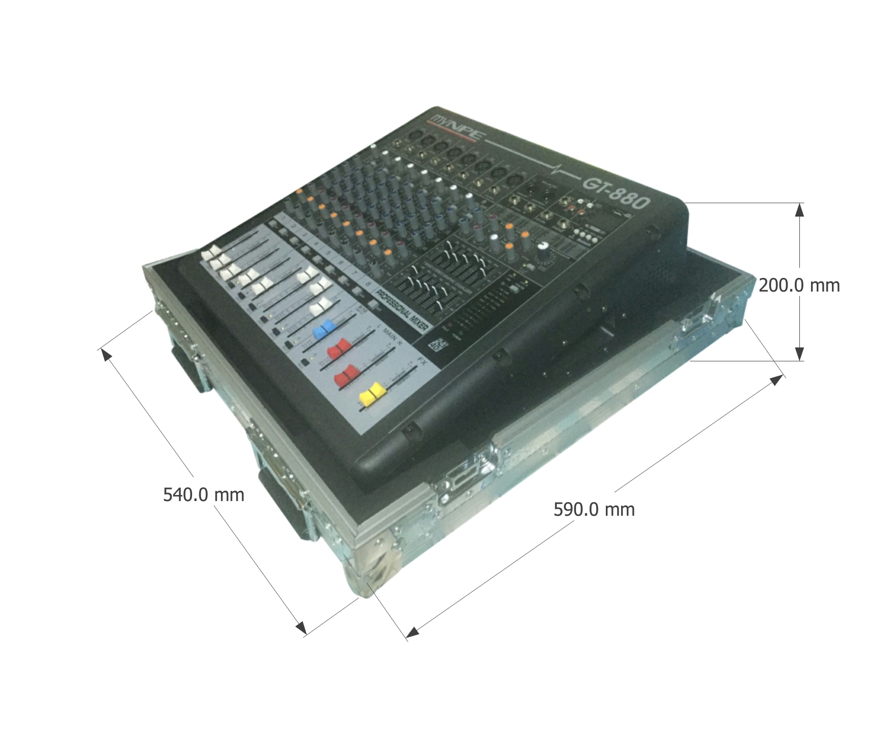 แร็คมิกซ์ NPE GT-880ใส่มิกซ์ กล่องแร็ค กล่องมิกซ์เซอร์ power mixer กล่อ ...