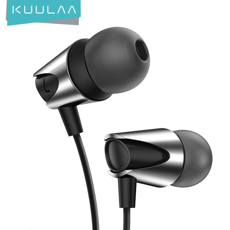 KUULAA Sport Earphone In Ear Earphones Bass Wired Headset 3.5mm Jack ...