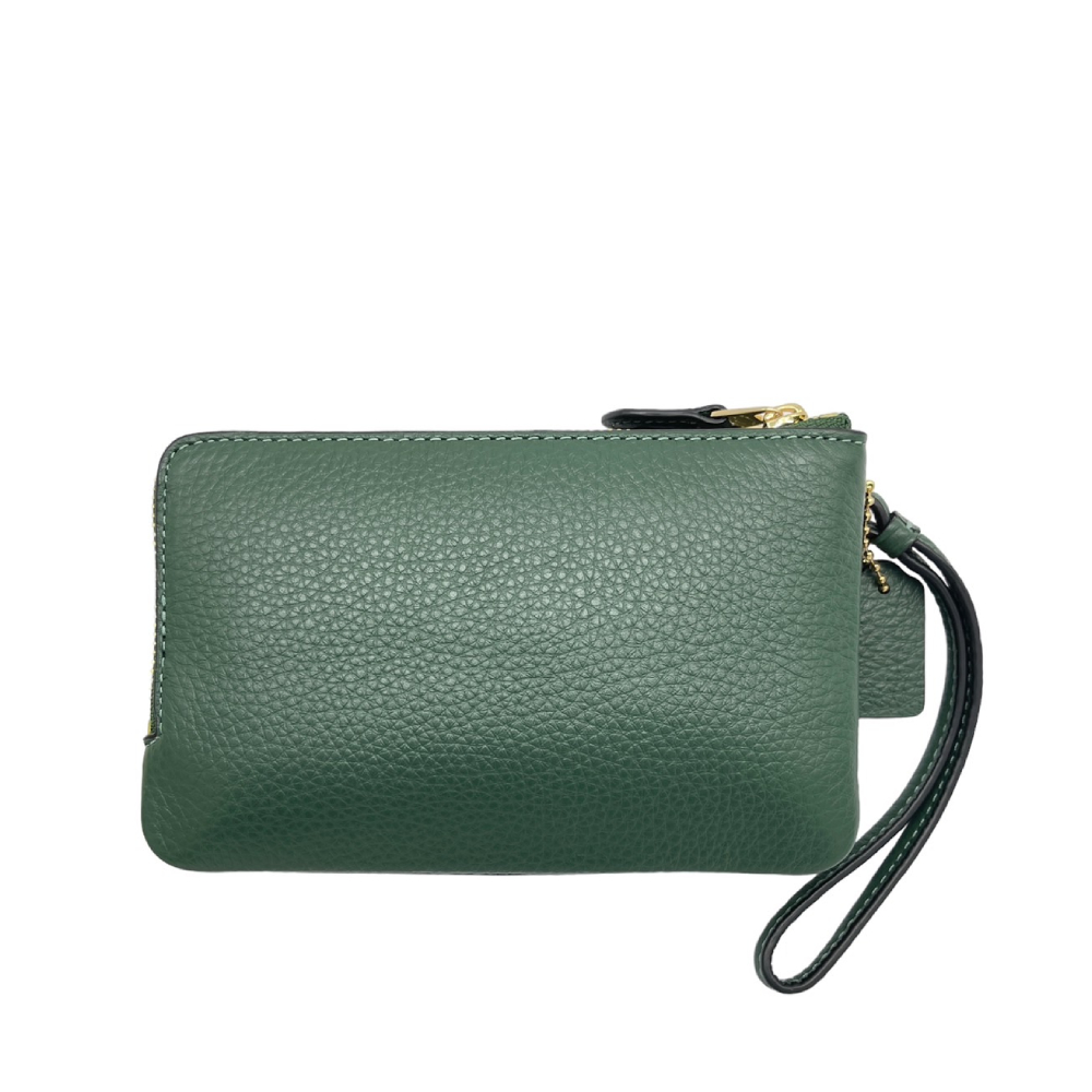 ของแท้ กระเป๋าคล้องมือ COACH 6649 DOUBLE CORNER ZIP WRISTLET (IMQVC ...