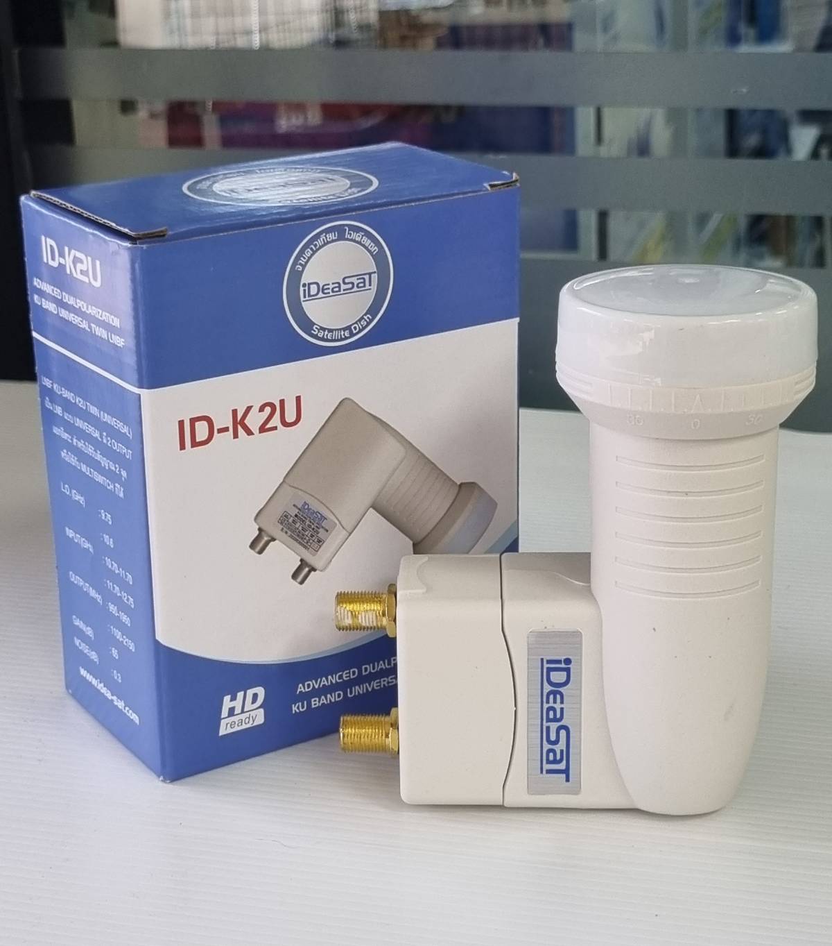 IDEASAT LNB Ku-Band Universal 2 ขั้ว รุ่น ID-K2U (รับชมอิสระ 2 จุด)ใช้กับจานทึบและกล่องดาวเทียม ...