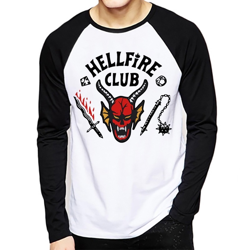 ใหม่ เสื้อยืดลําลอง แขนสั้น พิมพ์ลาย Stranger Things 4 Mike Hellfire ...