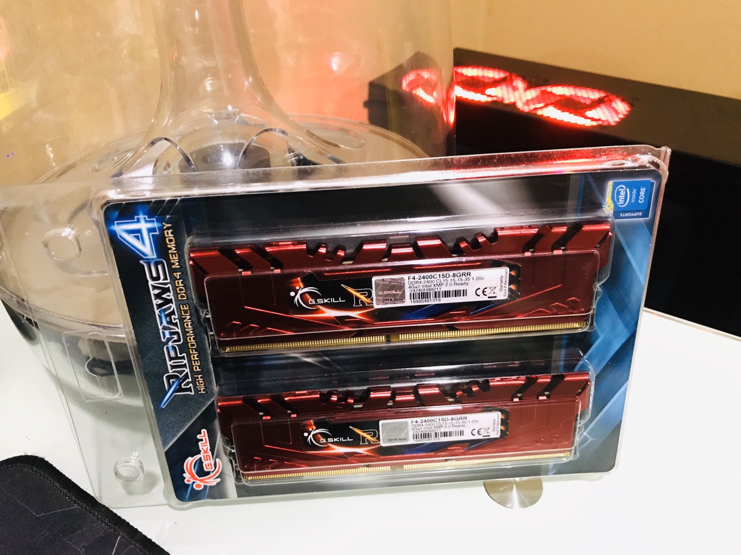 8GB (4GBx2) DDR4/2400 RAM PC (แรมพีซี) G.SKILL RIPJAWS 4 (RED) (F4 ...