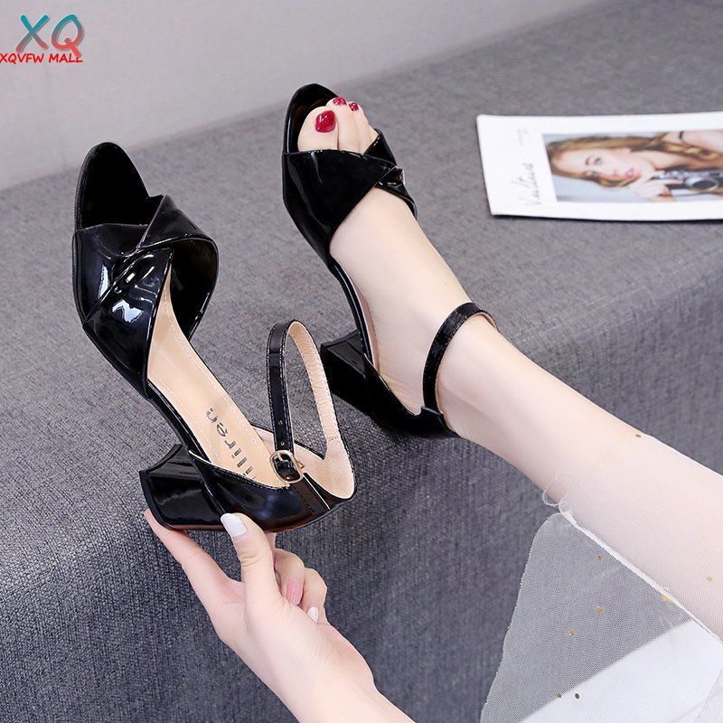 XQVF VOGUEBIBLE Leisure Wild Heels For Women Fairy Style Kasut ...