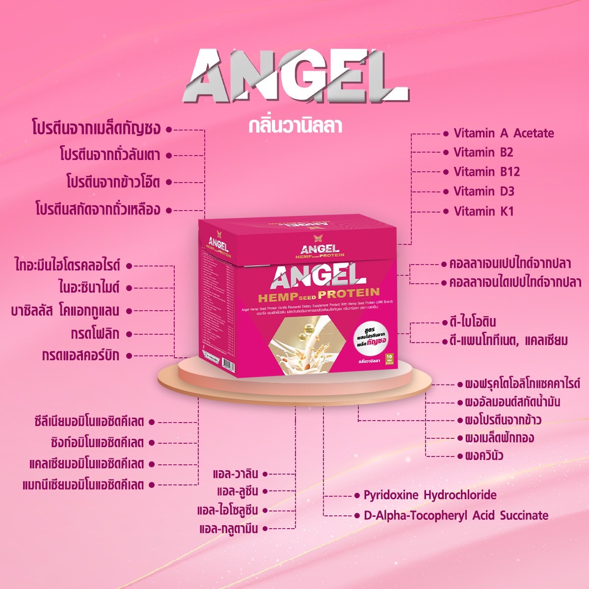 Angel Protein แองเจิ้ล โปรตีน อาหารเสริมกินทดแทนมื้ออาหาร สำหรับผู้ที่ ...