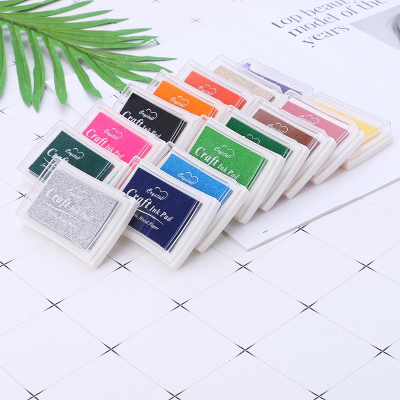 love* Colorful Oil Ink Pad Rubber Stamp Partner Craft DIY Scrapbook ...